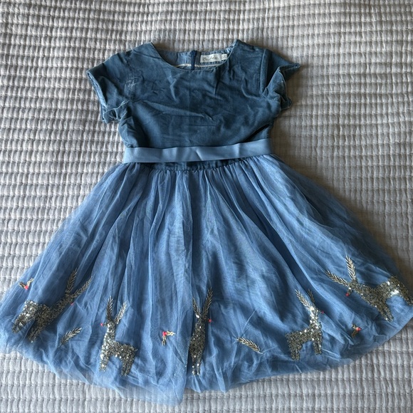 Mini Boden | Dresses | Mini Boden Reindeer Tulle Dress | Poshmark